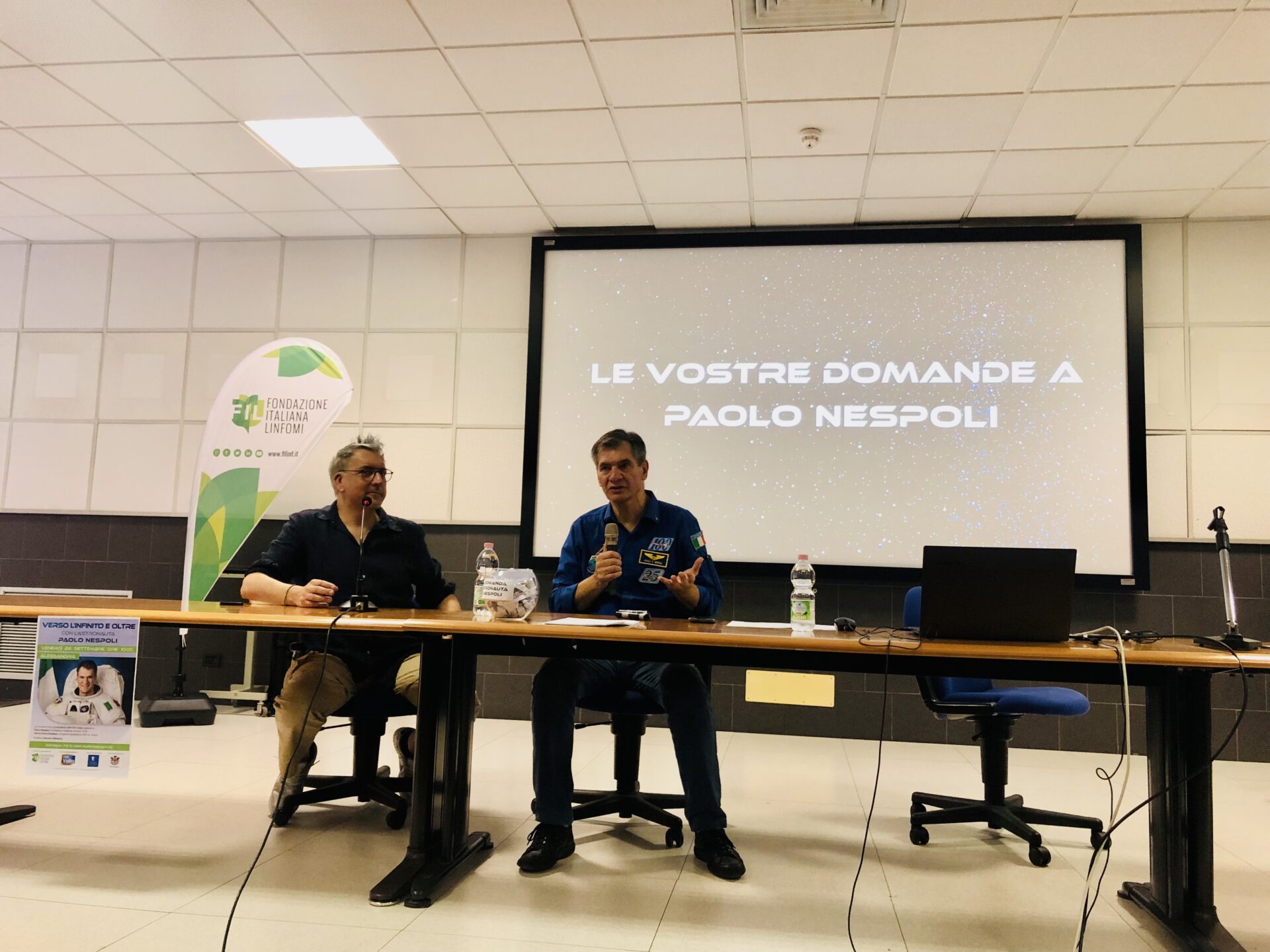 Paolo Nespoli al fianco della Fondazione Italiana Linfomi